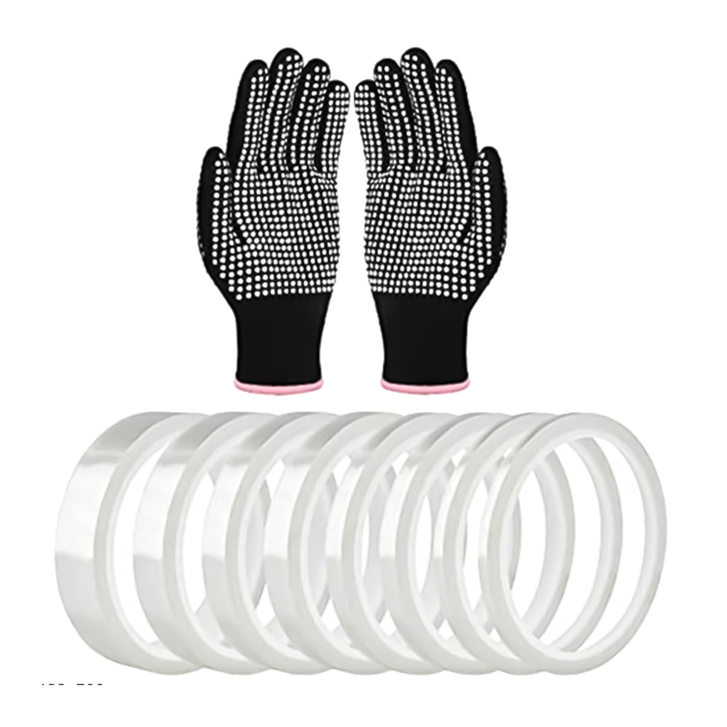 TIERPOP 8 Rolls Tape None Residues Clear Heat Transfer Tape with Gloves ...
