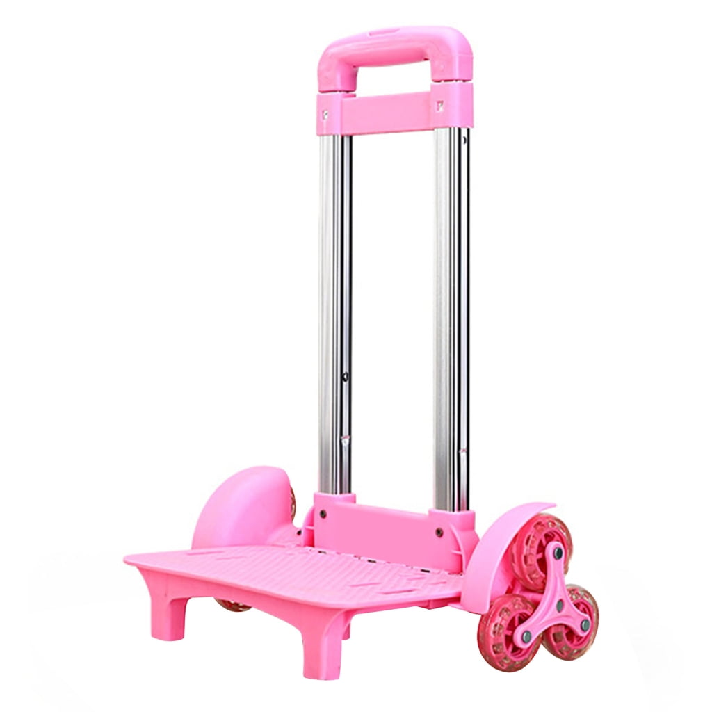 TIERPOP Aluminium Alloy Backpack Trolley with 6 Wheels Foldable Trolley ...