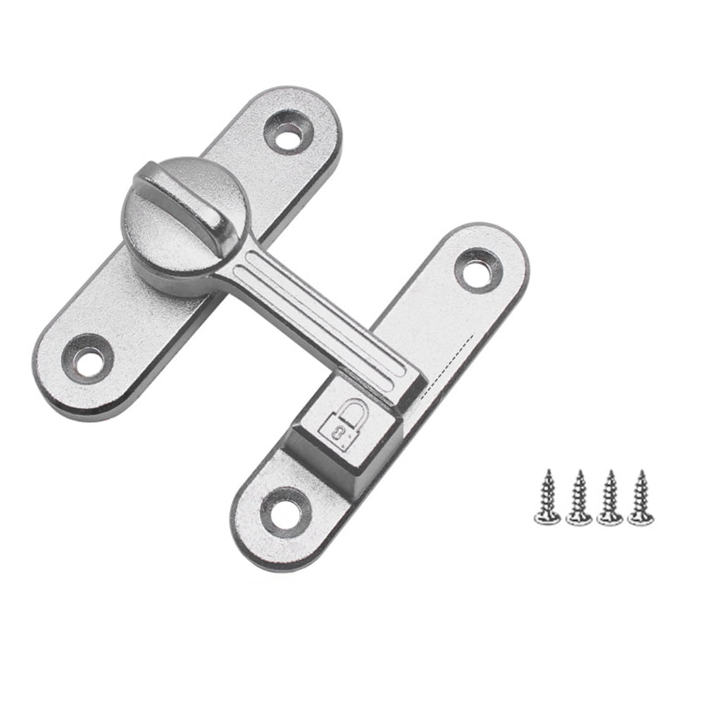 TIERPOP Antitheft Barn Door Lock 90/180 Degree Sliding Door Lock Zincs ...