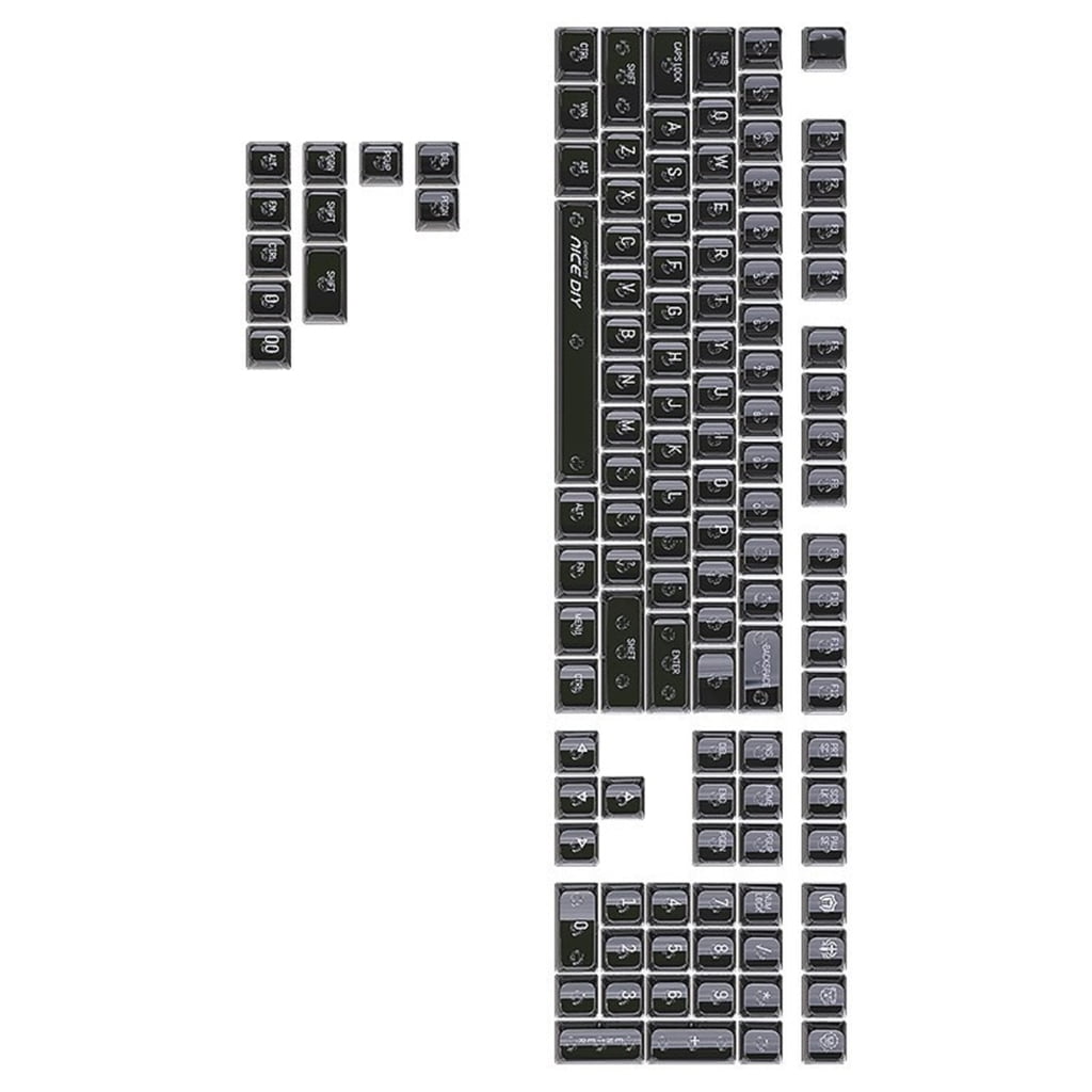 TIERPOP Backlit Gamings Keycaps 132Key Mechanical Keyboards Crystal ...