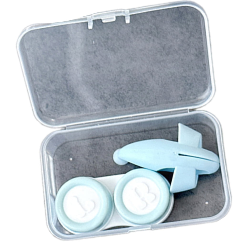 TIERPOP Compact Lenses Container with Remover Tweezers Lenses Storage ...