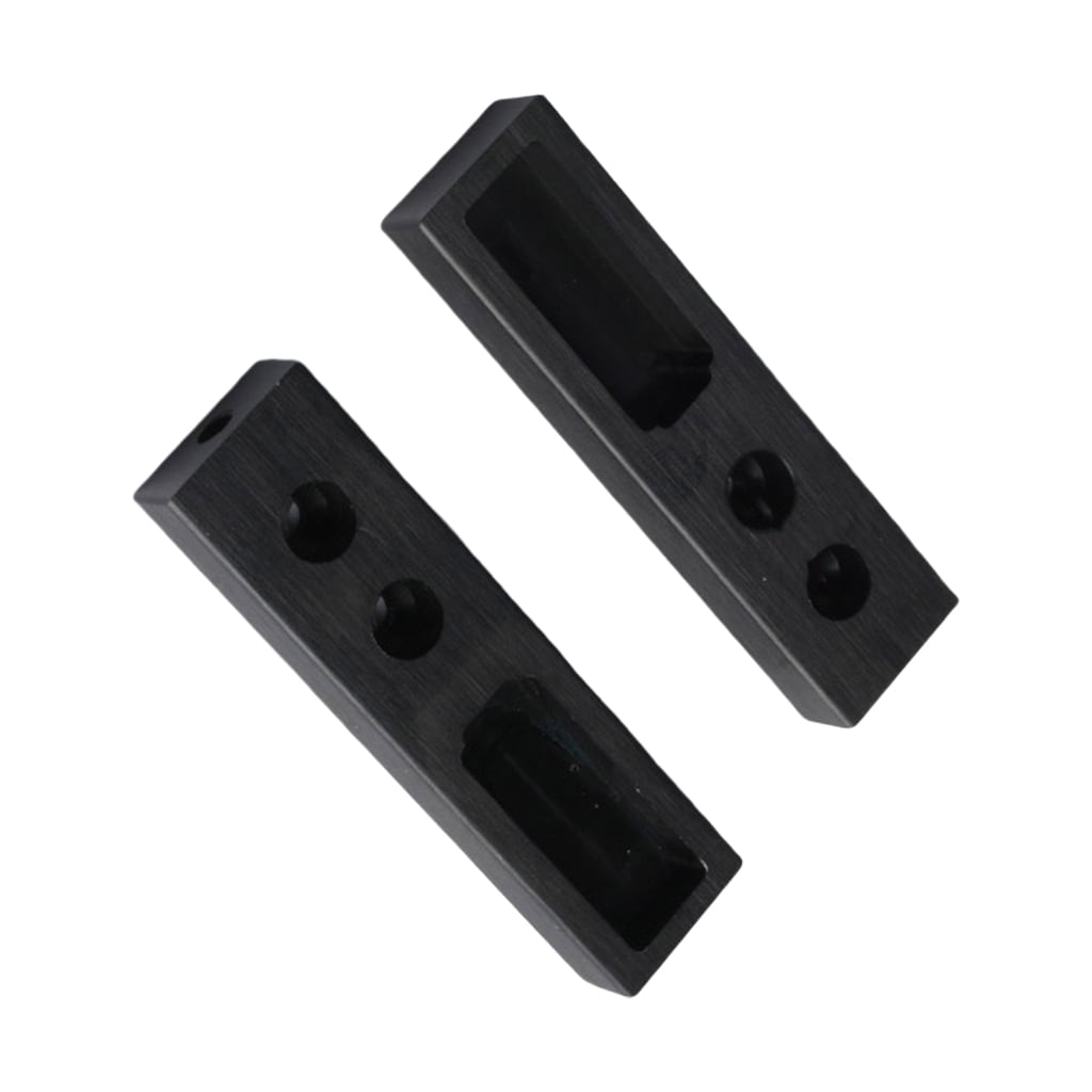 TIERPOP Double Pack Closet Rod Flanges Bases Sturdy Aluminum Build ...