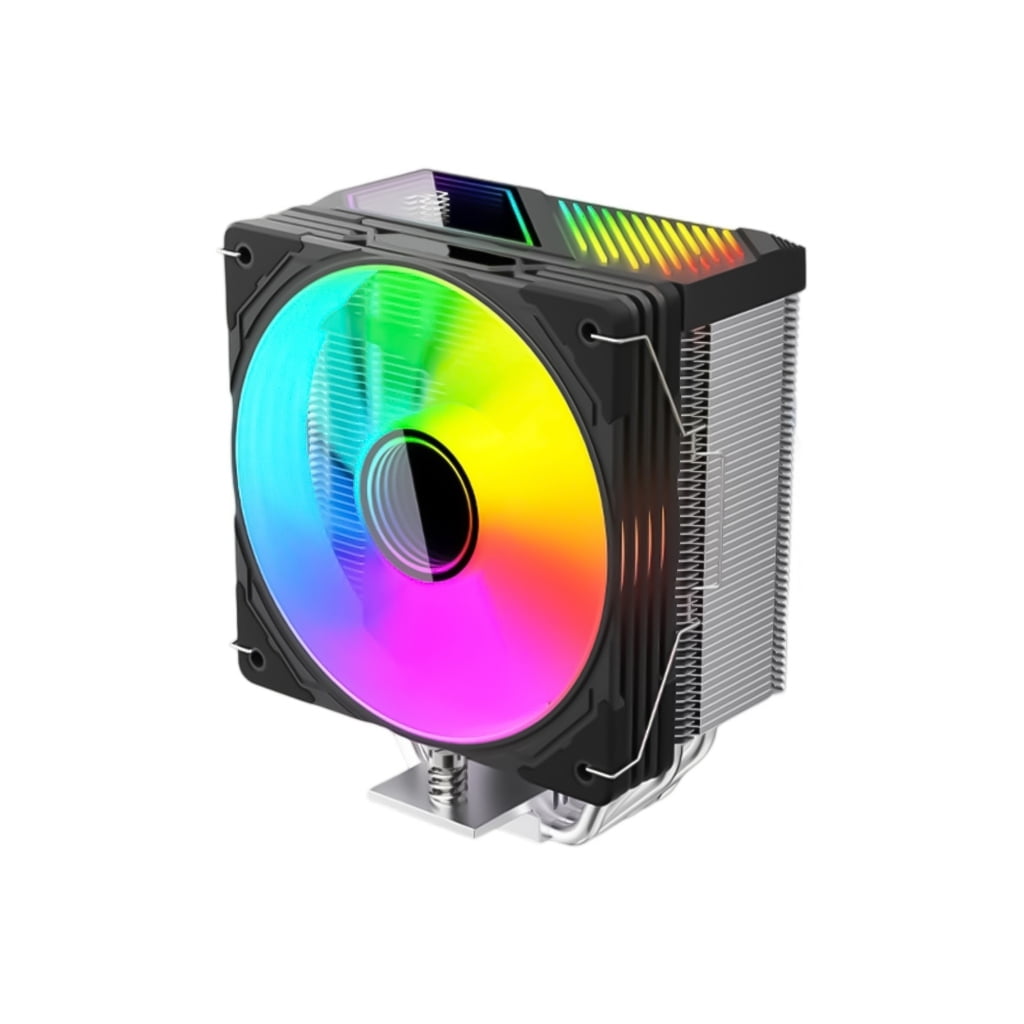 TIERPOP Efficient CPU Cooling Fan DC12V with 6 Heat Pipes and ARGB Lighting Wide Compatibility ...