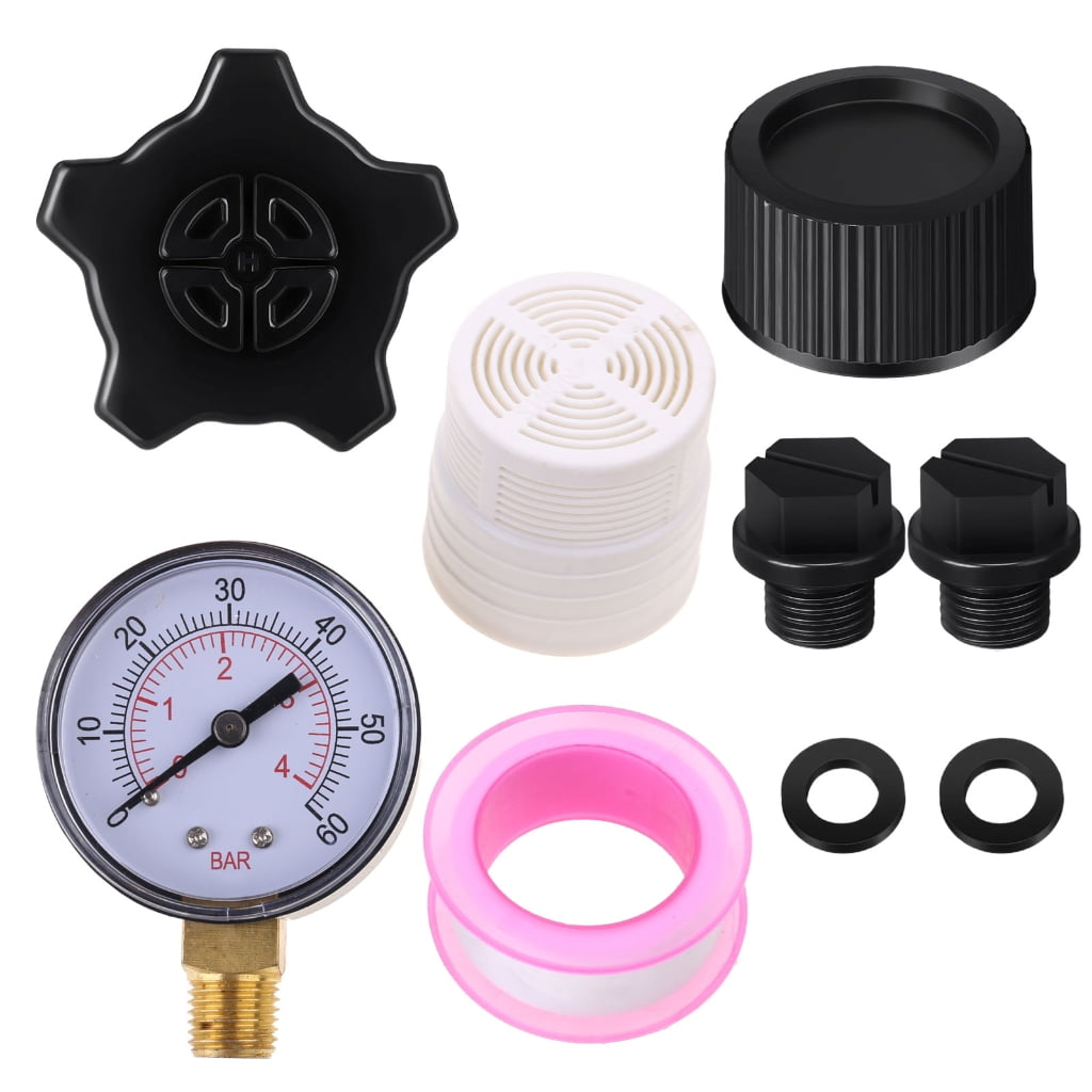TIERPOP Essential Pool Pump Set Pump Pipe Plug Pressure Gauge Drainage ...