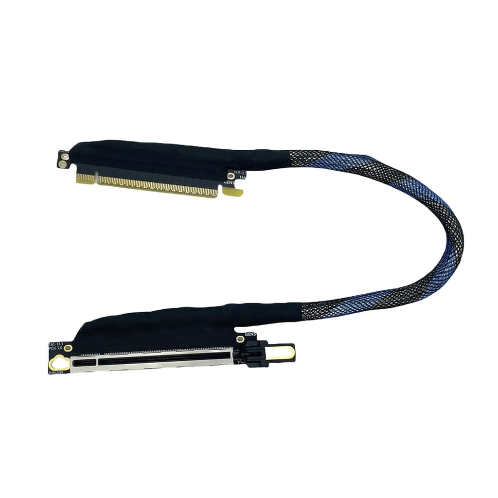 TIERPOP Flexible PCIE 5.0 X16 Extension Cord 64GT Fast Speed ...