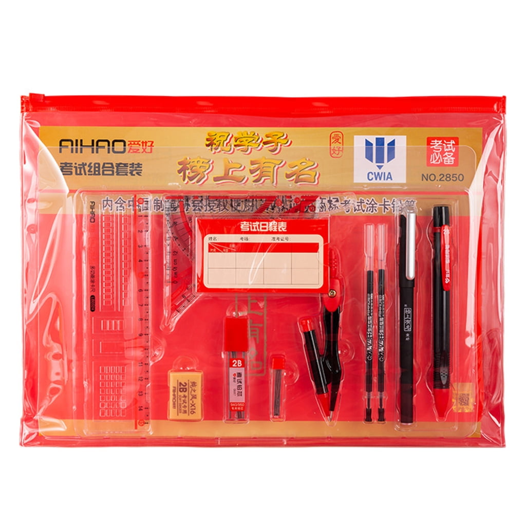 TIERPOP Geometry Set Math Set Drawing Compass and Protractor Set with ...