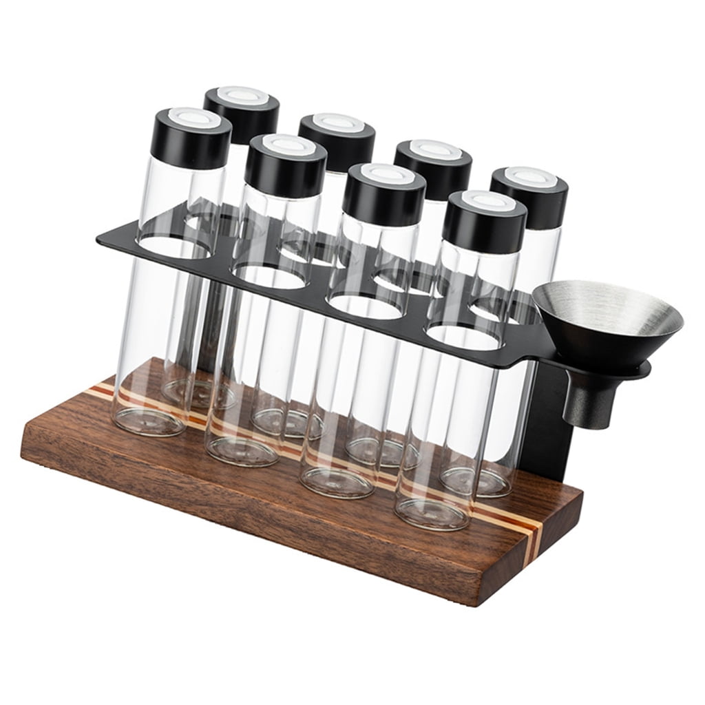 TIERPOP Glass Coffee Storage Tubes Dose Seal Canisters with Coffee ...