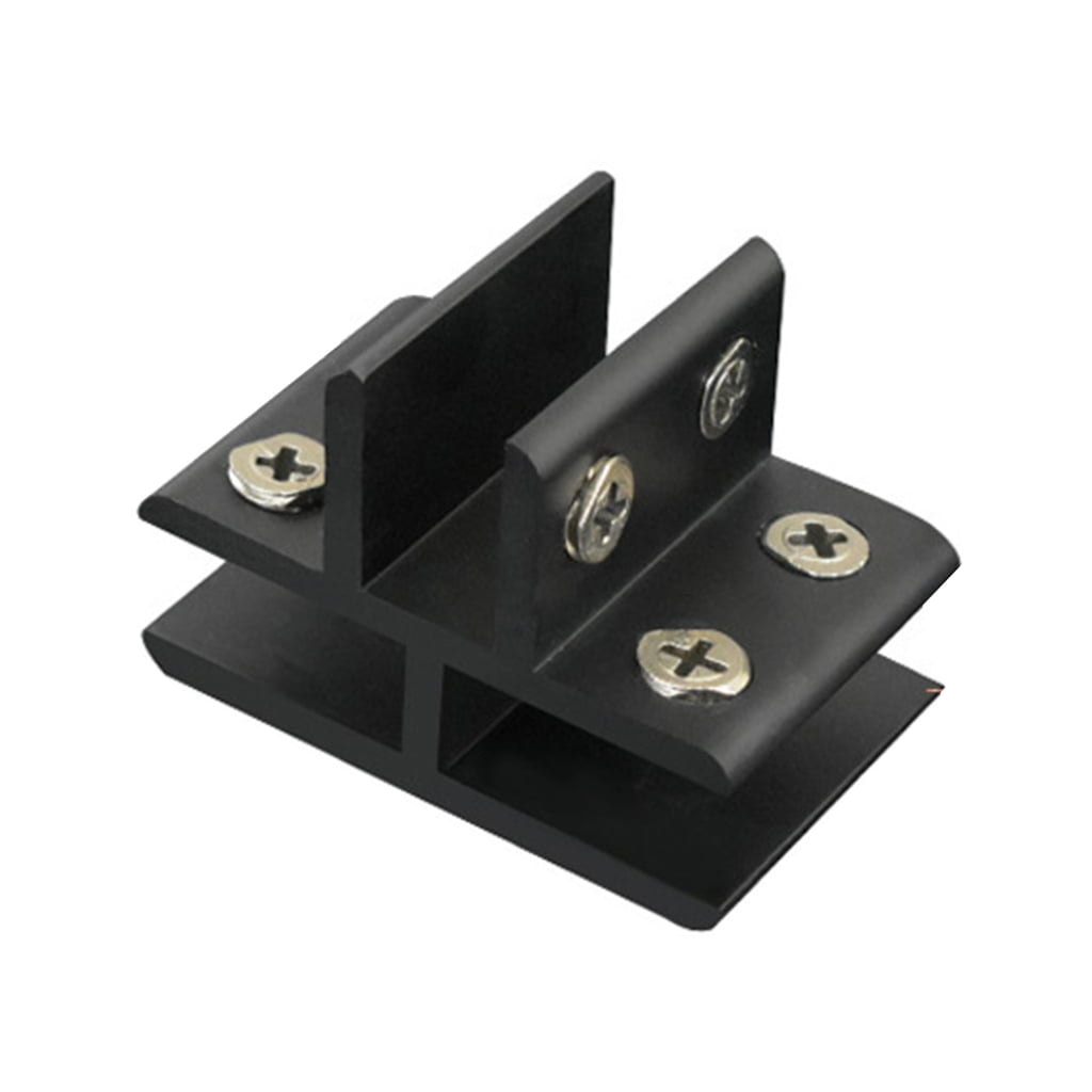 TIERPOP Glass-to-Glass Corner Clamp Aluminum Alloy Frame-less Glass ...