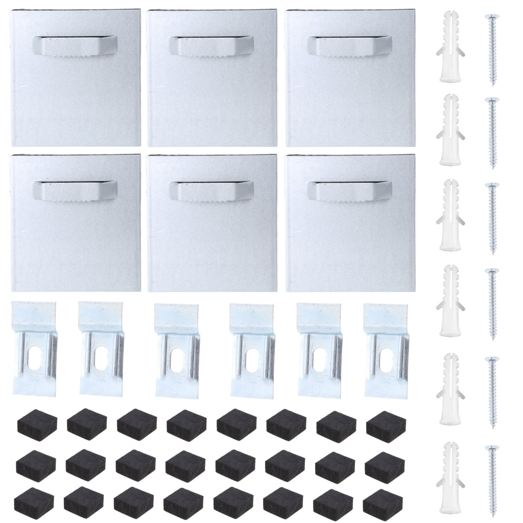TIERPOP Heavy Duty Adhesive Wall Hanger set Aluminum Adhesive Hanging ...