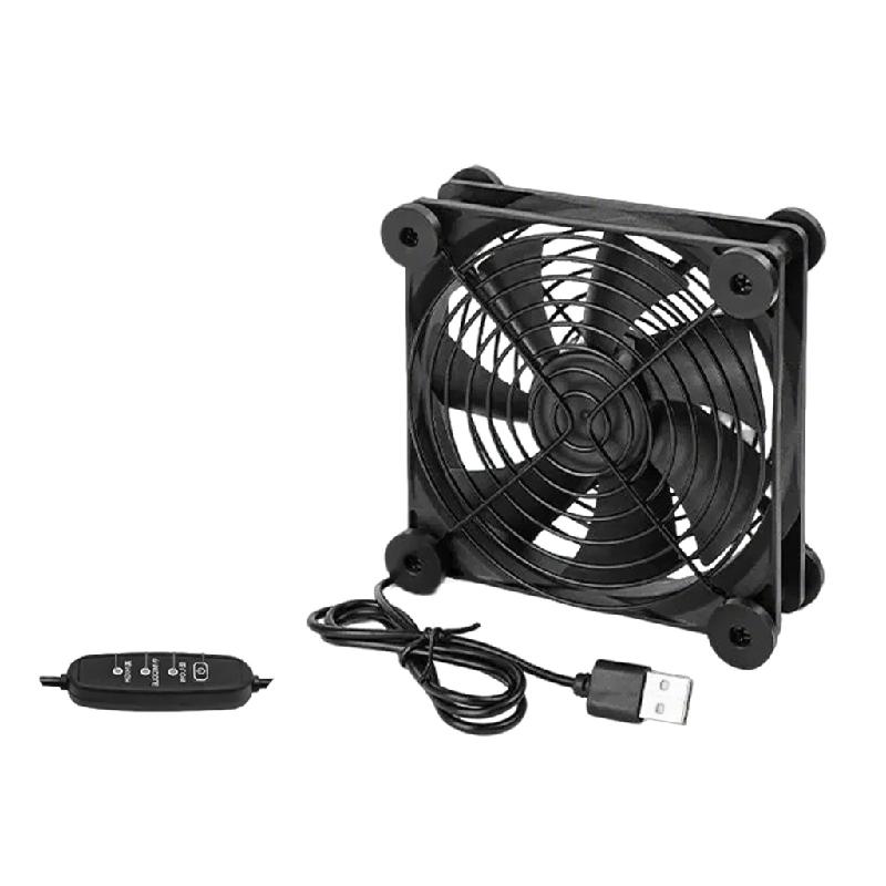 TIERPOP High Airflows 120mm USB Cooling Fan with Rubber Feet for ...
