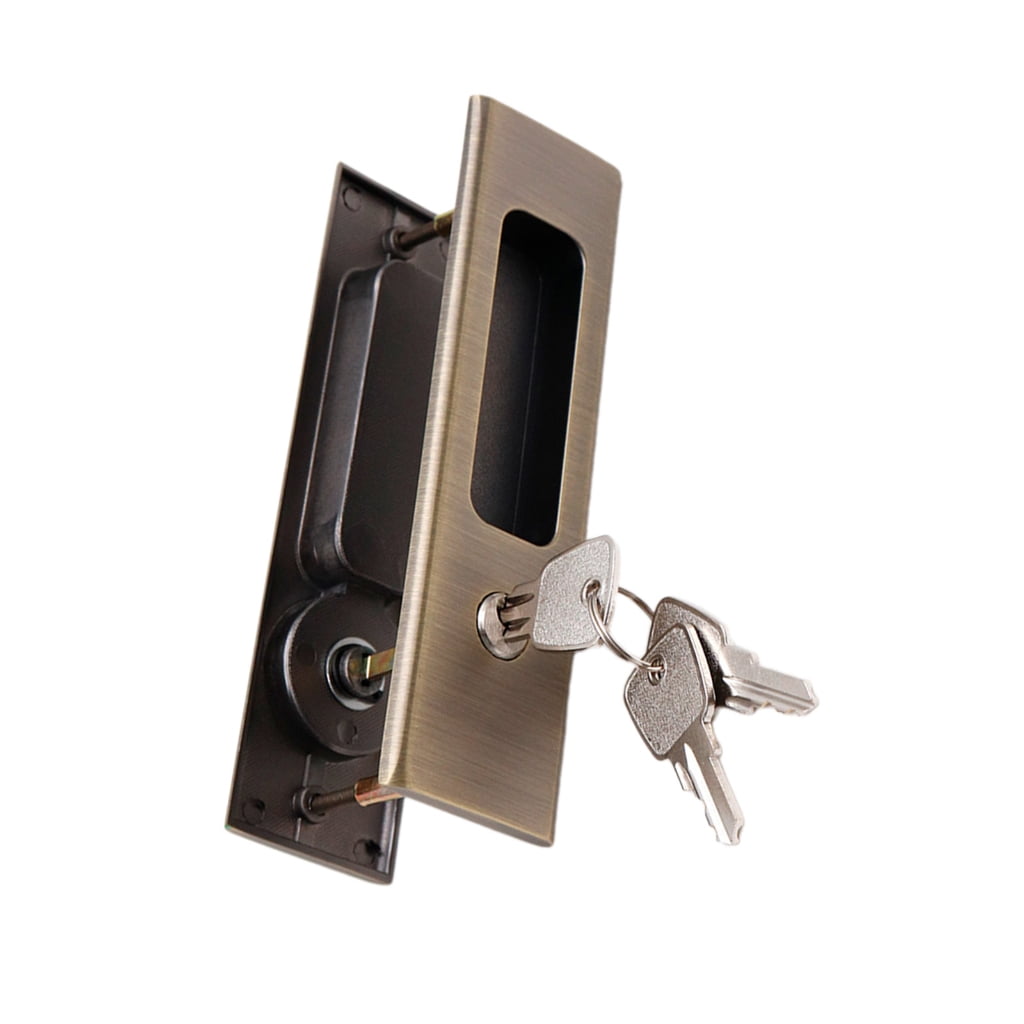 TIERPOP Invisible Bathroom Sliding Door Lock Smooth Install Bathroom ...