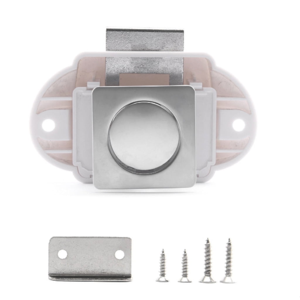 TIERPOP Keyless Catches Locks Cabinet Cupboard Door Lock Push Button ...