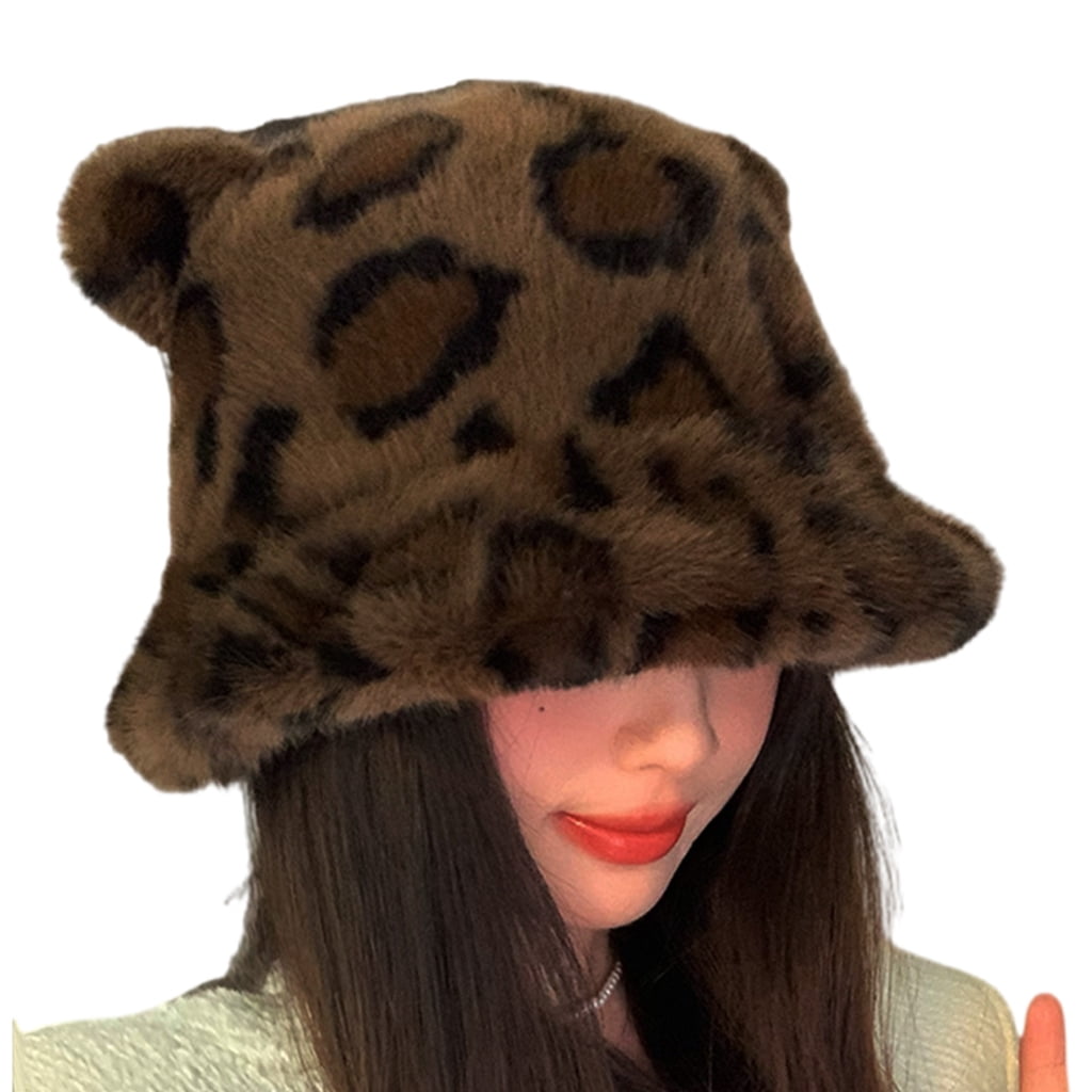 TIERPOP Kids Ushanka Head Wrap Thicken Furry Bear Hat for Climbing ...