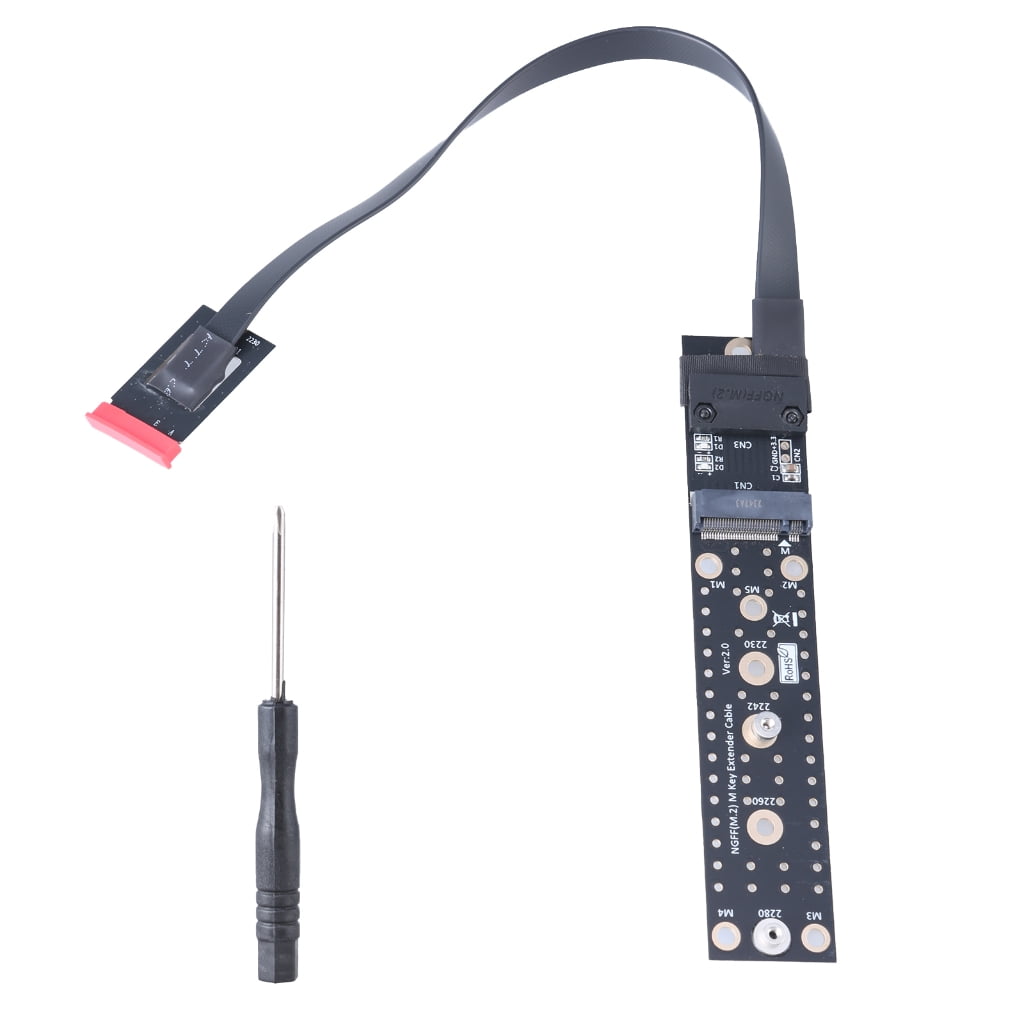 TIERPOP M.2 NVMe SSD Extension Cable SSD Risers Card M.2 (A+E) Key To M ...