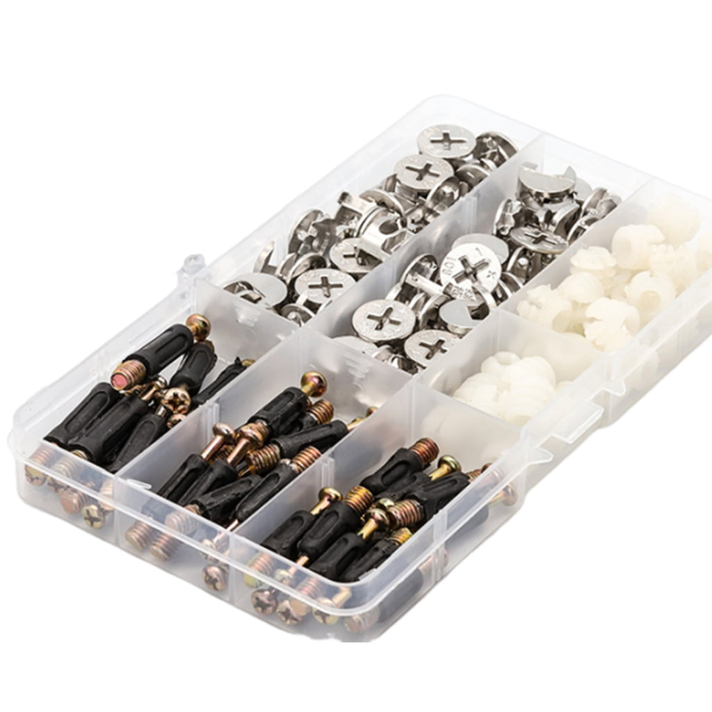 TIERPOP Multifunction 108pcs Cams Lock Fastener Set Metal Furniture ...