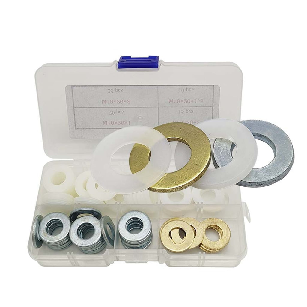 TIERPOP Multipurpose Metal Washer Set with Rubber Rings Comprehensive ...