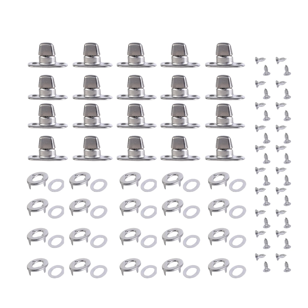 TIERPOP Pack of 20 Sturdy Stainless Steel Materials Twist Lock ...