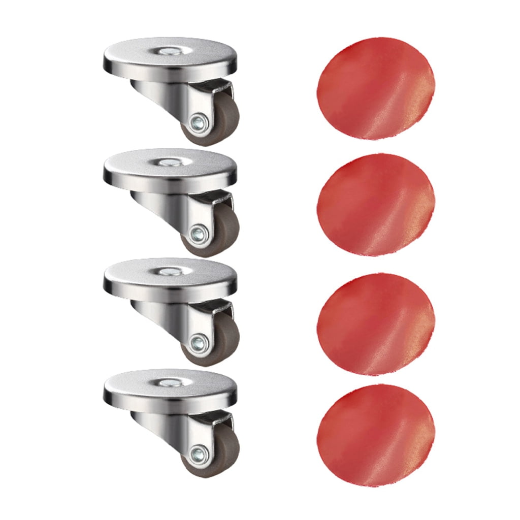 TIERPOP Pack of 4 Sturdy Stainless Steel Nylon Casters Wheel Without ...