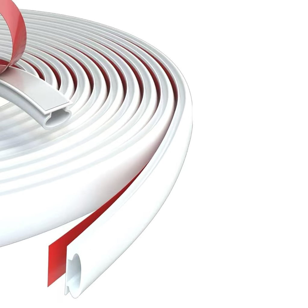 TIERPOP Quarter Round Molding Flexible Rubber Trim with Adhesive Corner ...