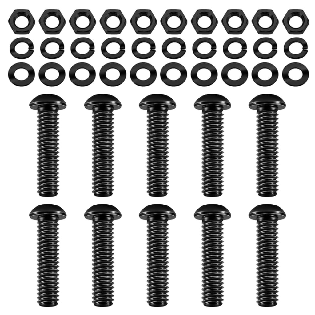 TIERPOP Round Head Bolts Steel Hexagonal sockets Screws Set Including ...