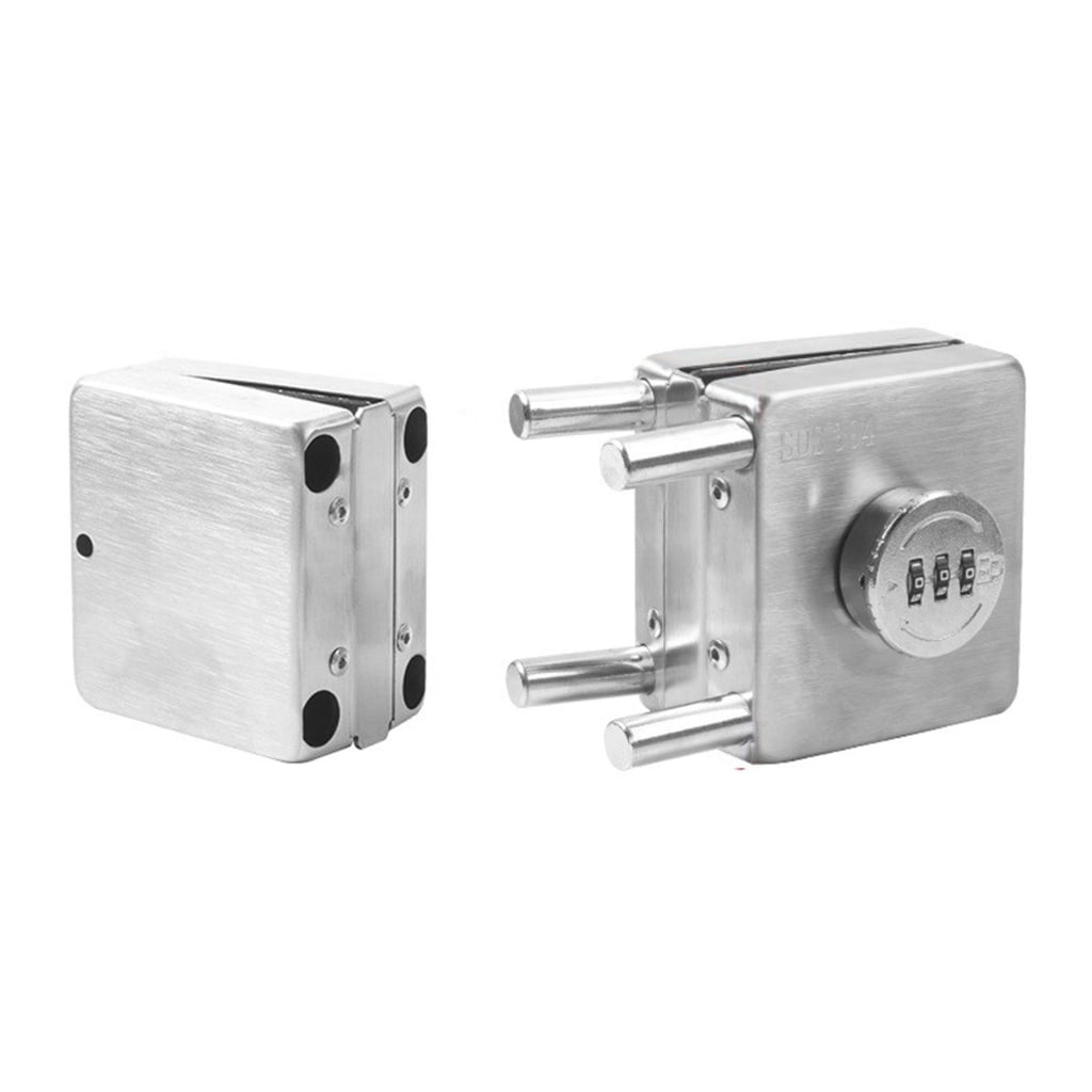 TIERPOP Singles/Double Glass Door Lock Replacement Keyless Combination ...