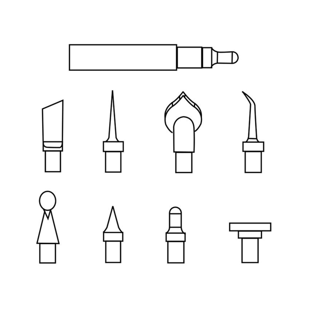TIERPOP Soldering Iron Tips Soldering Welding Iron Kit Soldering Heat ...