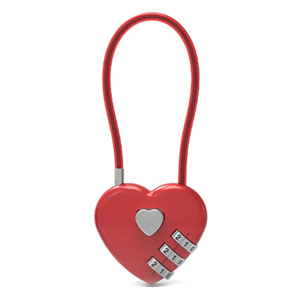 TIERPOP Solid Wishes-Lock Heart Shape Padlocks for Lovers Wedding ...