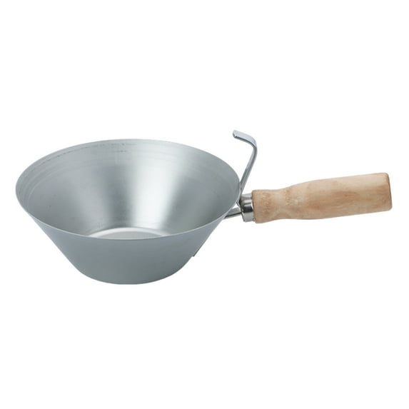 TIERPOP Stainless Steel Mud Pans with Wood Handle Sturdy Fittings ...