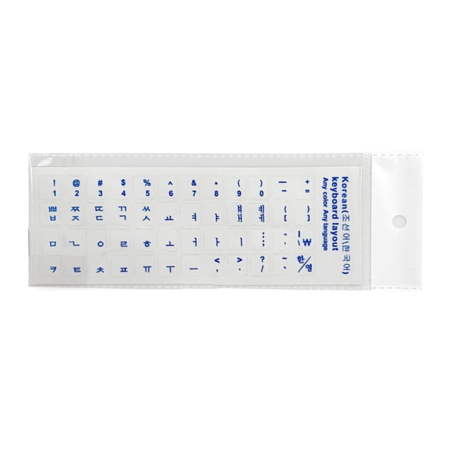 TIERPOP Standard Waterproof Korean Languages Keyboard Stickers Letter ...