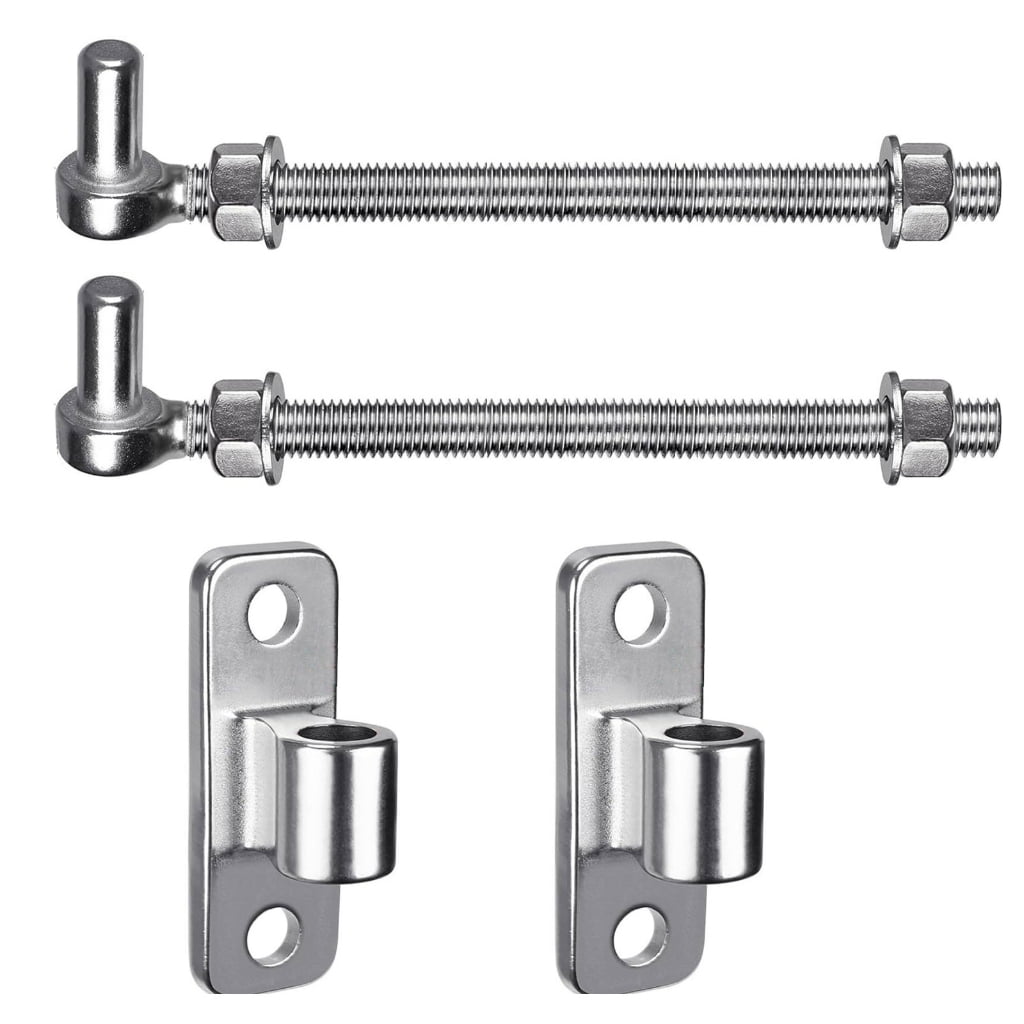 TIERPOP Steel Bolts Door Hinge easy installs Gate Hinges Adjustable ...