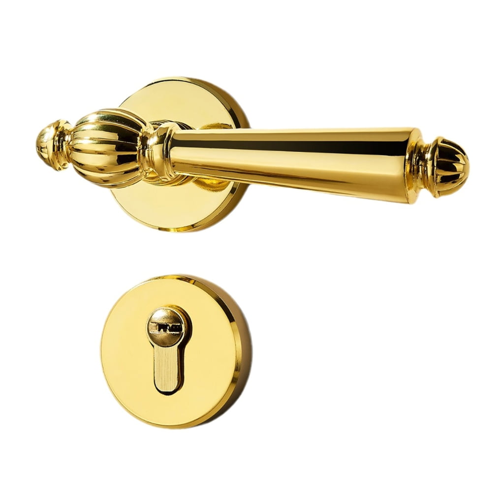 TIERPOP Stylish Metal Alloy Door Handle Lock Set Secure Door Lock ...
