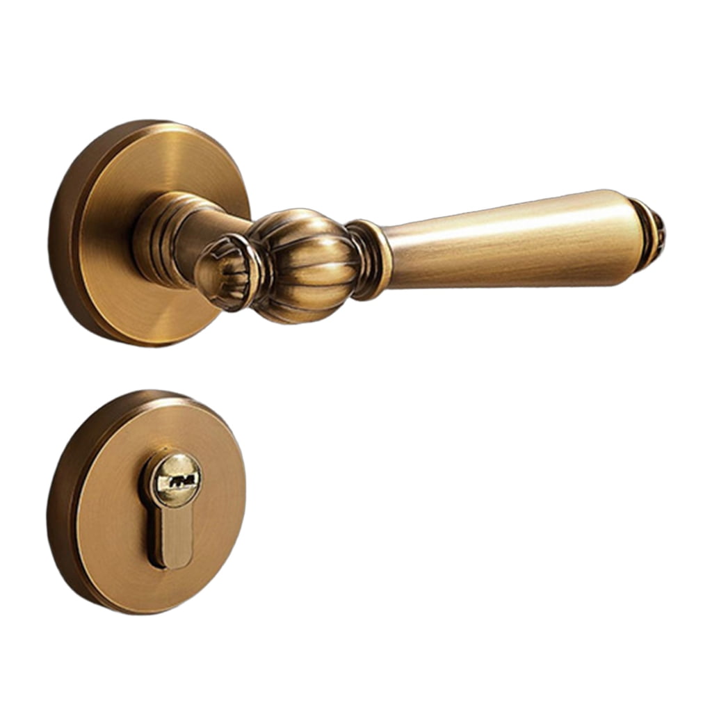 TIERPOP Stylish Metal Alloy Door Handle Lock Set Secure Door Lock ...