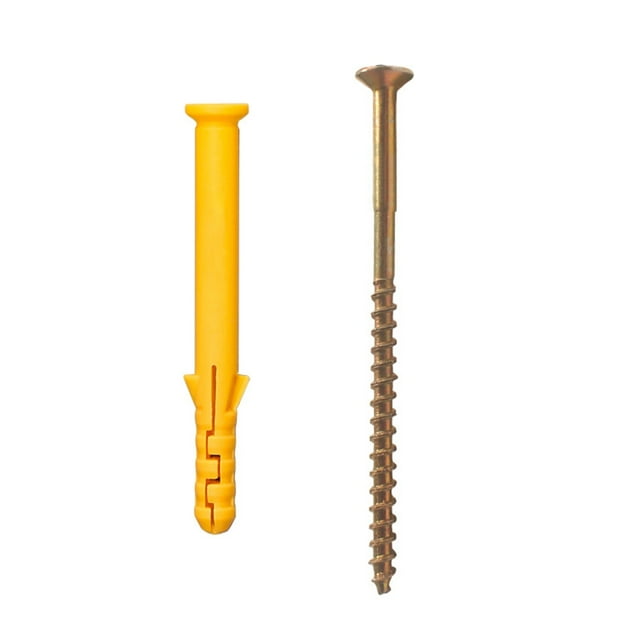 TIERPOP Upgraded Screws & Wall Plugs Set AnchorBolts for Masonry Brick ...