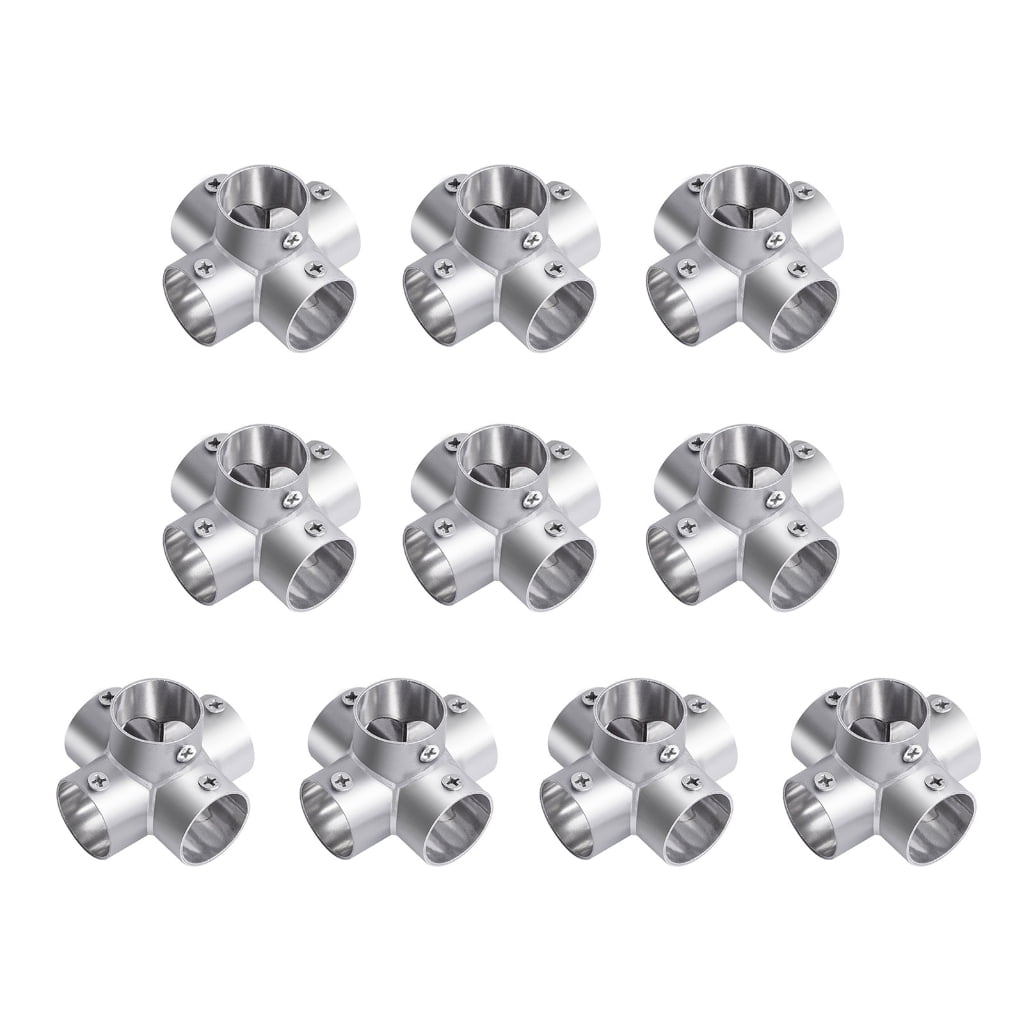 TIERPOP Upgrades Stainless Steel T Connectors set Metal Pipe Fittings ...
