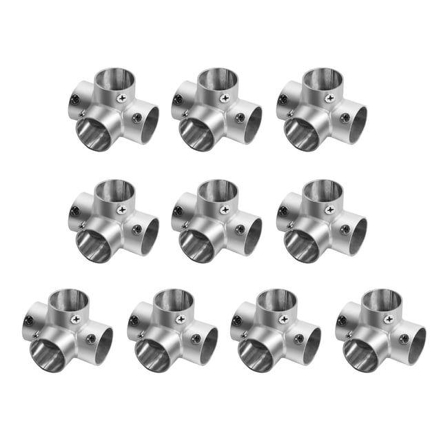 TIERPOP Upgrades Stainless Steel T Connectors set Metal Pipe Fittings ...
