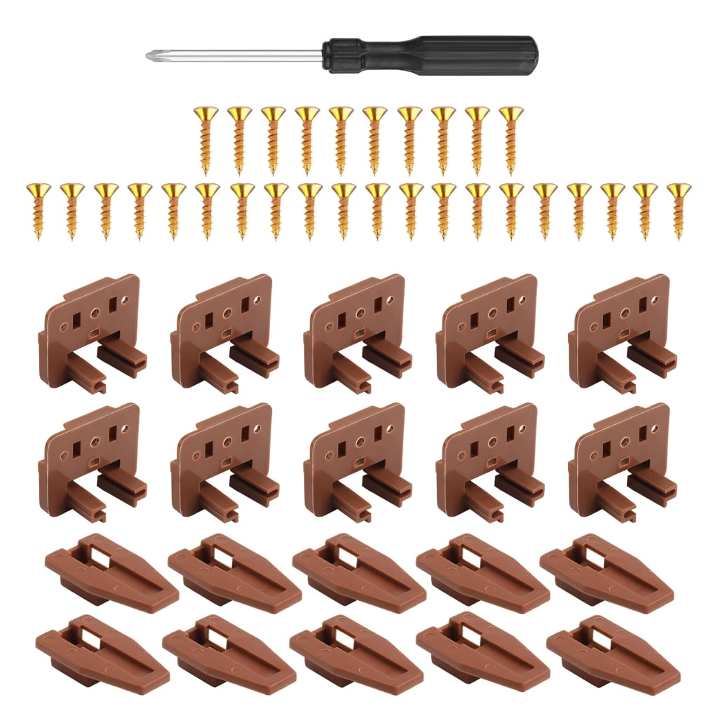 TIERPOP Versatile Drawer Slide Guides Combo Drawer Slide Repair Package ...