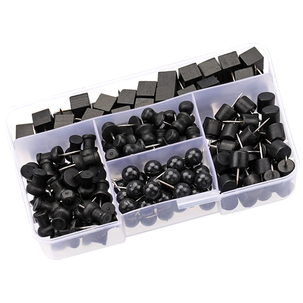 TIERPOP Wood Push Pin Cork Board Decorative Thumb Tacks Irregular Shape ...