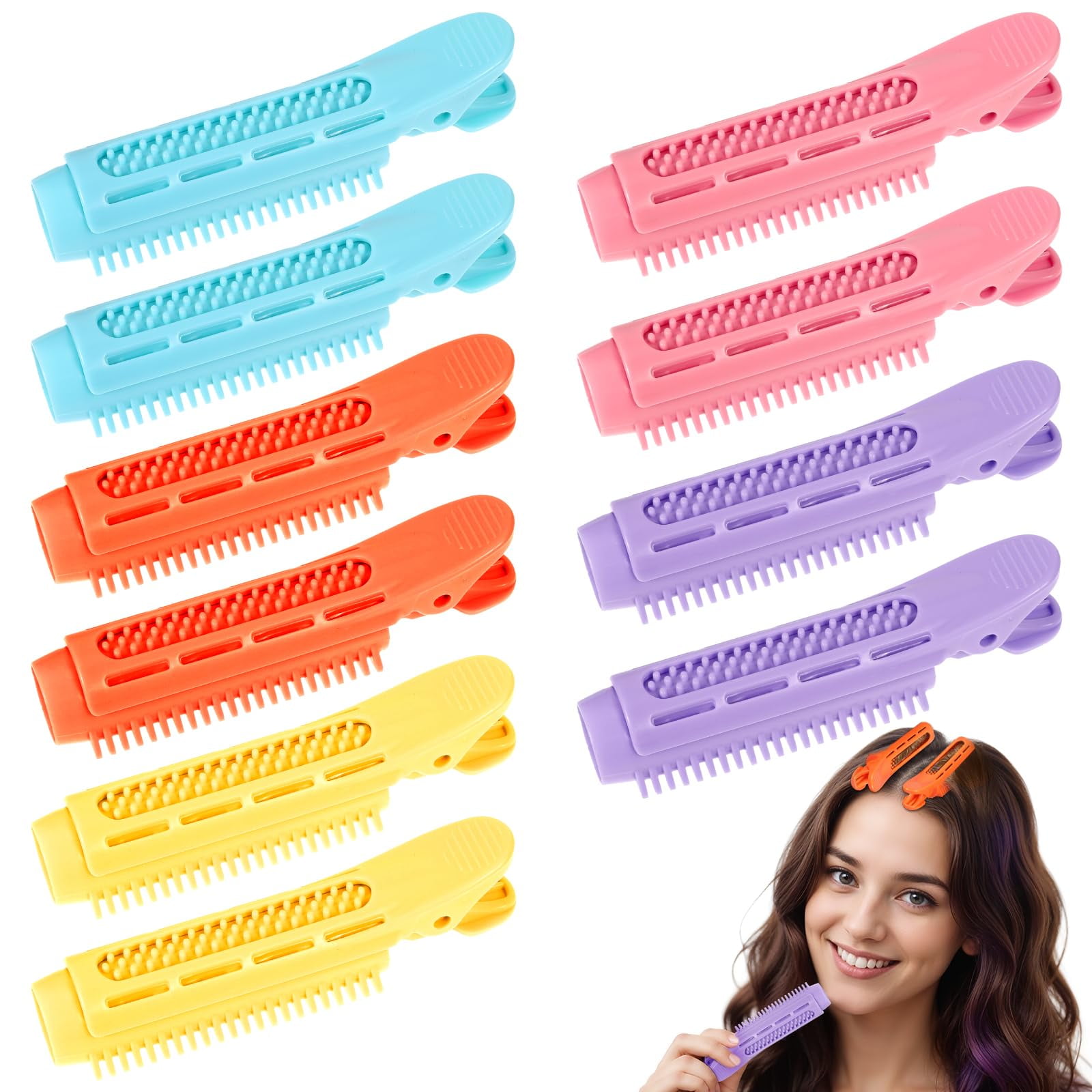 TIESOME 10 PCS Volumizing Hair Clips, Portable Upgrade Fluffy Volumizer ...