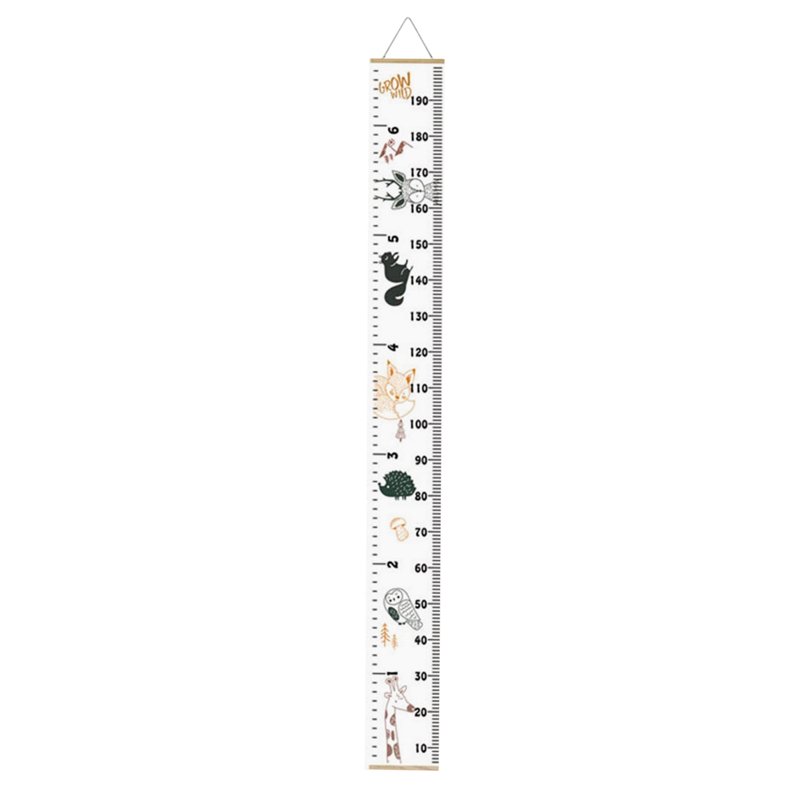 TIEVOSA Growth Chart for Kids Canvas Height Chart Ruler Removable ...