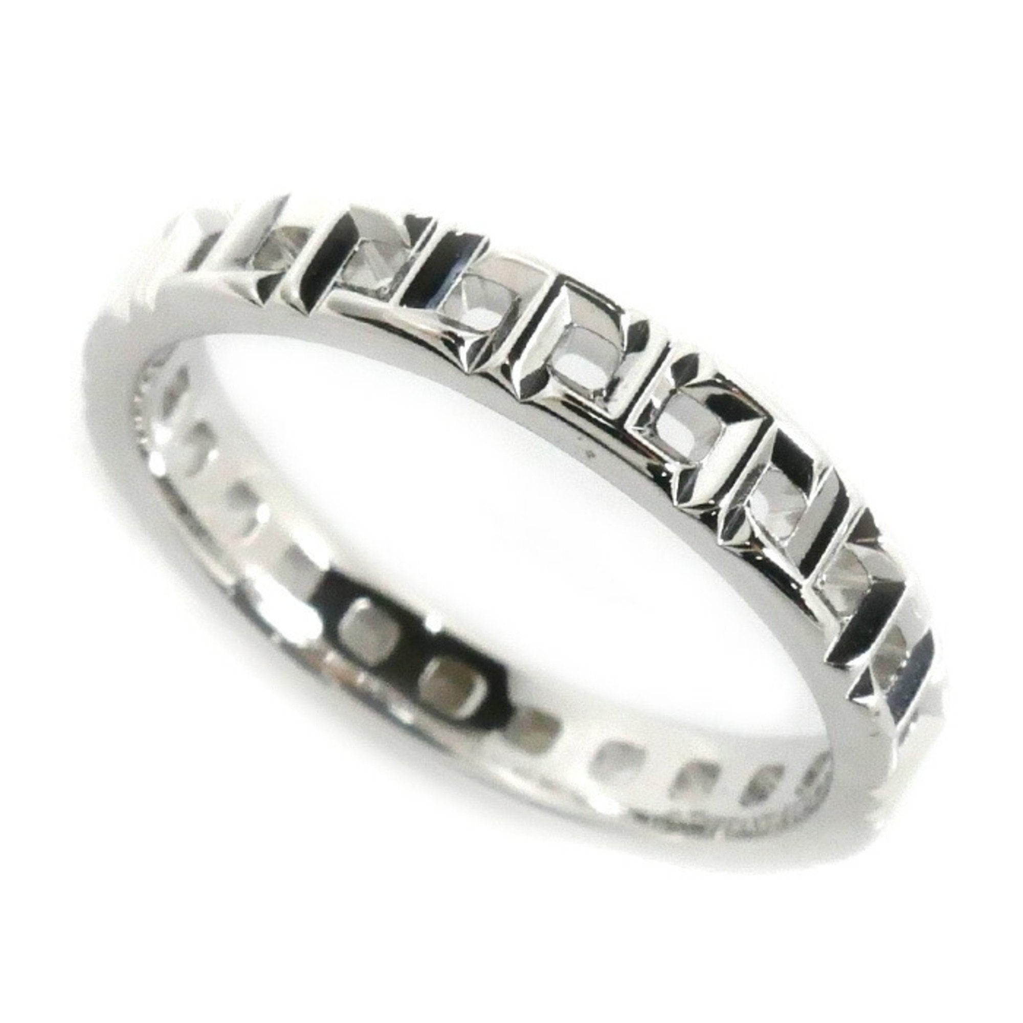 Pre-Owned TIFFANY&Co. Tiffany K18WG White Gold T True Narrow Ring, Size 11.5, 3.3g,... (Good ...