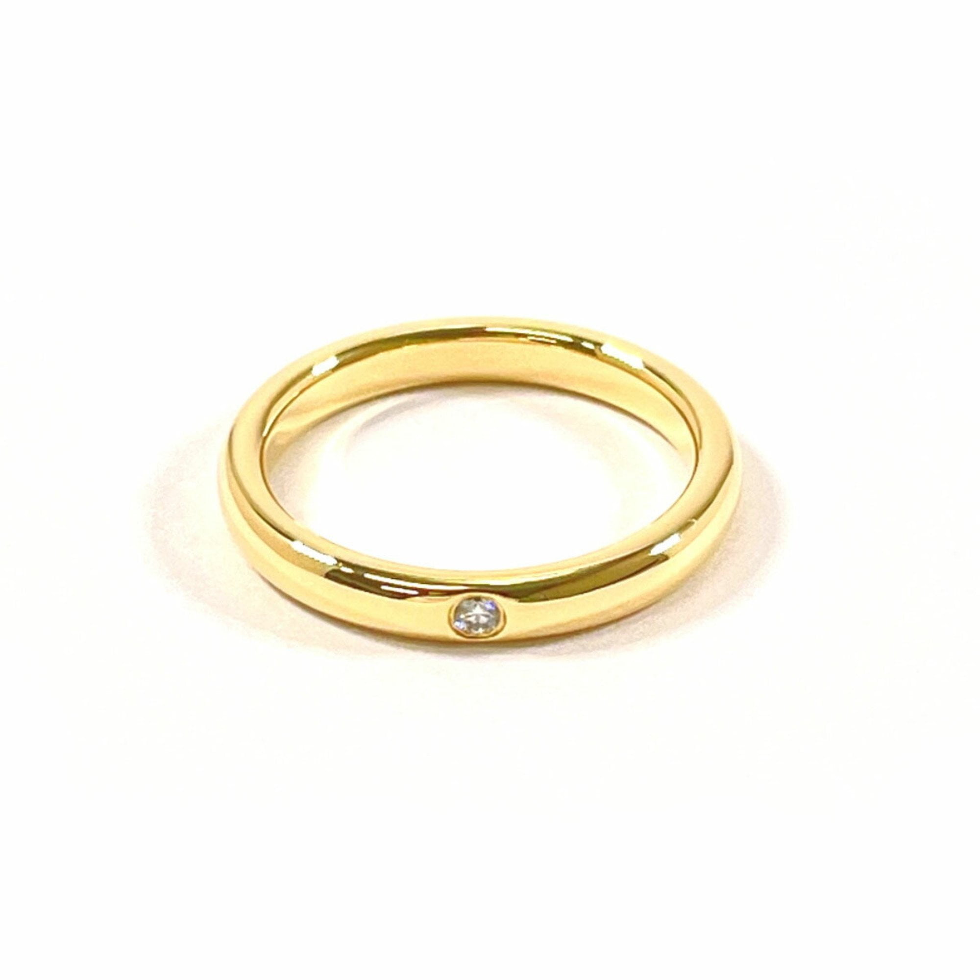 Pre-Owned TIFFANY&Co. Tiffany Stacking Band Ring Elsa Peretti K18 ...