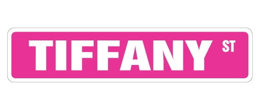 TIFFANY Street Sign Childrens Name Room Sign | Indoor/Outdoor | 30 ...