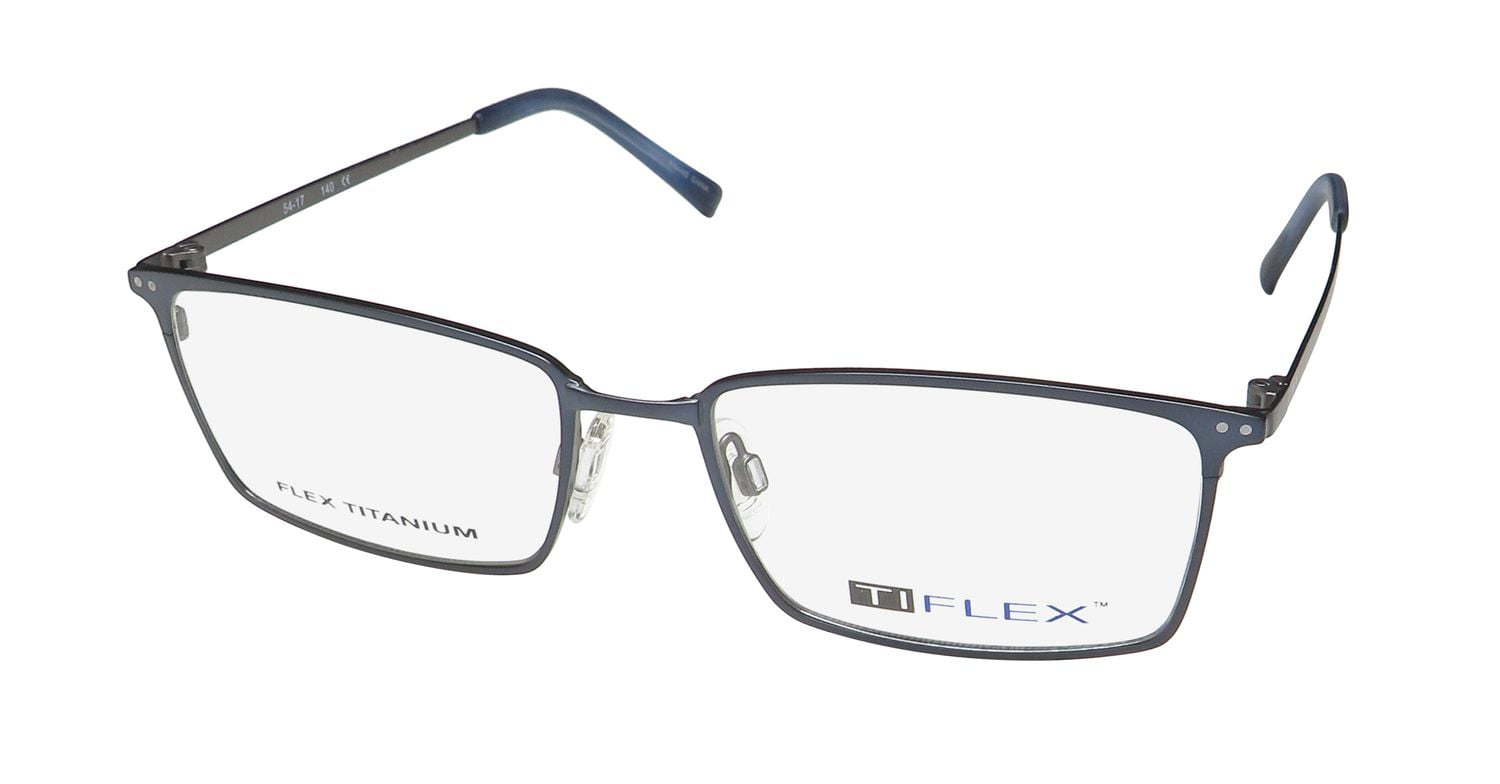 TIFLEX 1768 TITANIUM DURABLE NON ALLERGIC METAL DESIGNER EYEGLASS FRAME ...