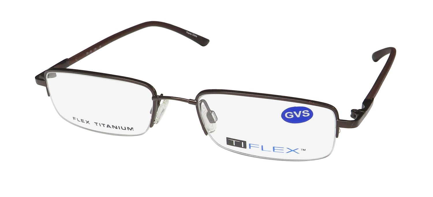 TIFLEX T1602 TITANIUM EYEGLASS FRAME/GLASSES HALF-RIMLESS LIGHT WEIGHT ...