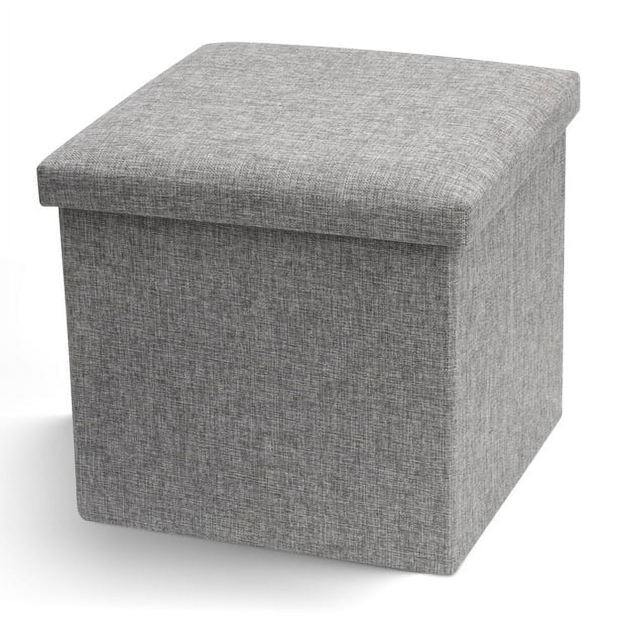 TIFOR 12''x12''x12''Storage Ottoman Cube, Foldable Storage Boxes ...