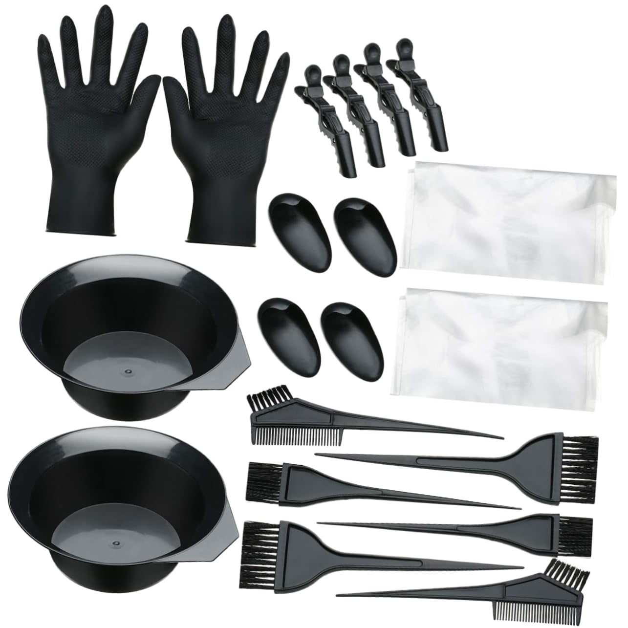 TIFOR 20 Pcs Hair Dye Tool Diy Hair Dye Hair Salon Shawl Hair Color ...