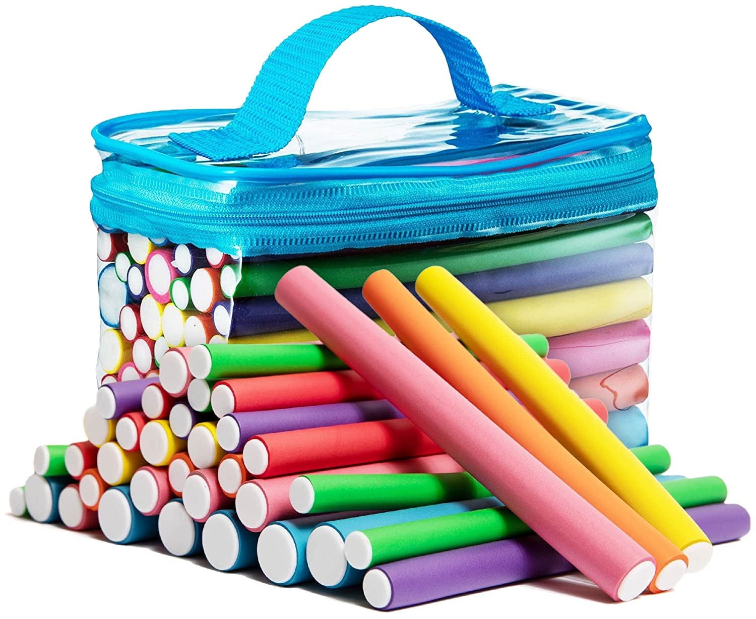 TIFOR Beauty Salon Heatless Flexible Hair Rollers Curlers 42-pack 7 ...