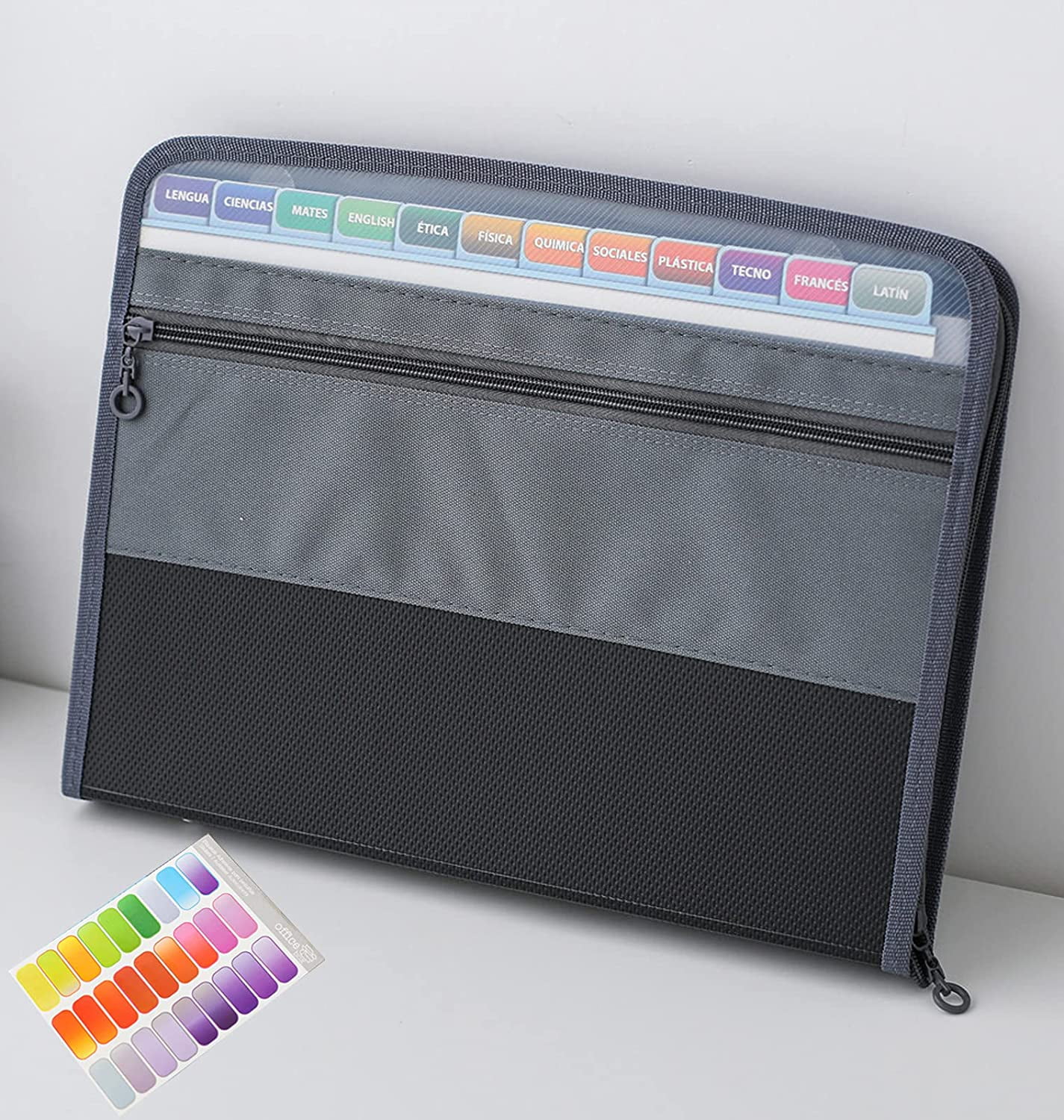 TIFOR Expanding File Folder, 13 Pockets Document Organizer with zipper ...