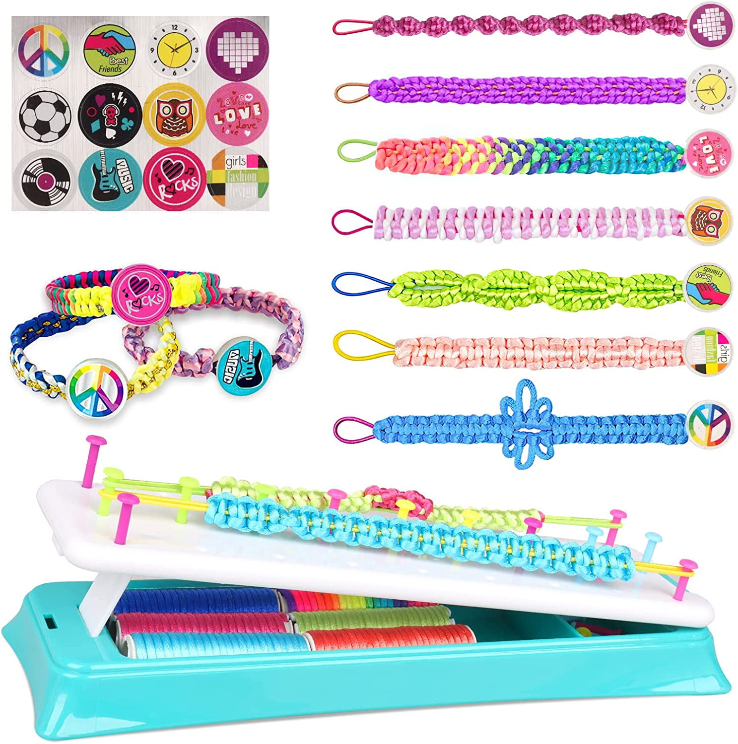 TIFOR Friendship Bracelet Making Kits for Girls DIY Bracelet Maker Kit ...