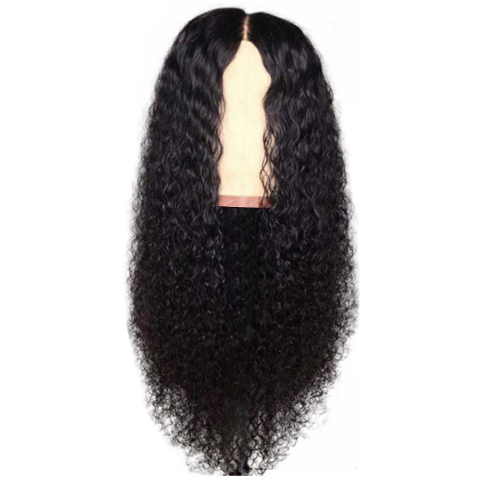 TIFOR wigs for women human hair Brazilian Curly Big Wave Wig Black ...